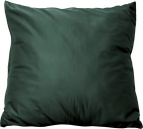 Polášek Povlak na polštářek z bavlněného saténu - Dark green | 40 x 40 cm