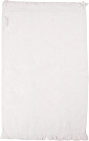 Bílý froté kuchyňský ručník se srdíčky a mašličkami - 40*66 cm