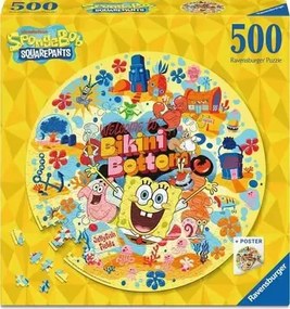 Ravensburger Kulaté puzzle SpongeBob / 500 dílků / od 12 let