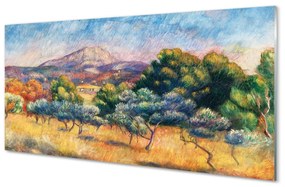 akrylový obraz Art maloval podzimní pohled 140x70 cm