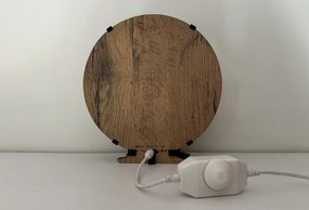 Li-Go "Strom života s achátovým srdcem" lampa 20x22 cm provedení povrchu: dub