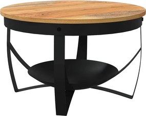Konferenční stolek Ø68 x 43 cm masivní akáciové dřevo 320795
