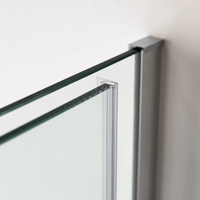BPS-koupelny Posuvná bezrámová sprchová zástěna ASTRA CH A 80 chrom/transparent - bez vaničky