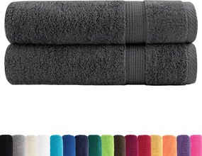 Prémiové ručníky do sprchy SOLUND 2 ks antracitové 70x140 cm 600 g/m² 137160
