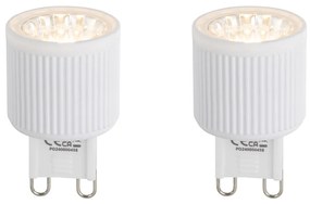 Sada 2 LED žárovek G9 24 mm s možností stmívání 3 W 300 lm 2700 K