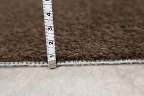 Vopi, Metrážový koberec Eton hnědý 97 - neúčtujeme odřezky z role, na míru, šíře 2m,3m,4m, hnědá, filc, ložnice
