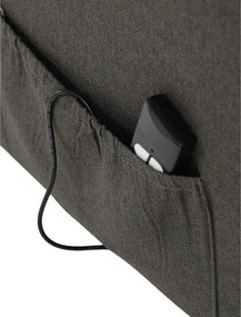 Polohovací křeslo šedé, elektrické TV-5482 GREY2