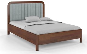 Zvýšená postel s čalouněným čelem - Modena - borovice,   , Borovice přírodní, 140x200 cm