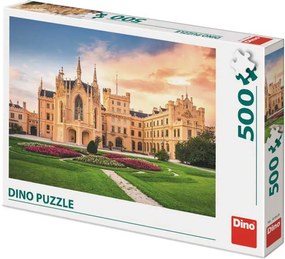 DINO Puzzle 500 dílků Zámek lednice foto 47x33cm skládačka dn502628