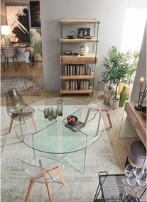 Skleněný kulatý jídelní stůl ø 130 cm Iride – Bizzotto