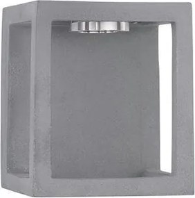 NV 9540214 Venkovní nástěnné svítidlo BEV šedý beton skleněný difuzor LED 5W 3000K 120-230V IP65 - NOVA LUCE