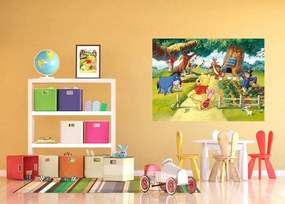 Dětská vliesová fototapeta na zed' Medvídek Pú a Přátelé, Disney | 155 x 110 cm | DFTDNM 5216