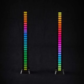 Nedis GALDP110BK - SADA 2x LED RGB Nabíjecí stolní lampa LED/250 mAh