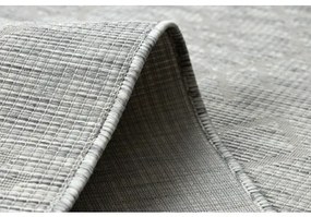 Koberec SISAL PATIO 3077 diamanty ploché tkaní šedá / béžový