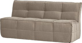 Taupe sametová polstrovaná lavice Cluster – vtwonen