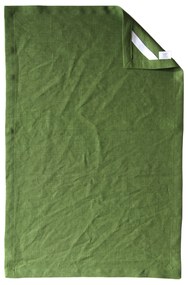 TULULUM Lněná utěrka - zelená, 44 x 66 cm