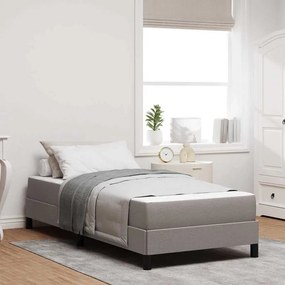 Postel s boxspringem Taupe 90 x 200 cm textil 3398462