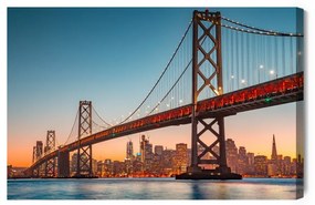Obraz Krásný Most V Kalifornii Nedostatek Nedostatek Přírodní plátno 40x30