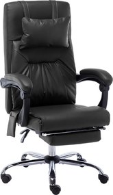 vidaXL Masážní kancelářská židle umělá kůže [20296] Barva: Hnědá