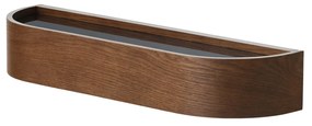 Audo Copenhagen Víceúčelová dřevěná police Epoch Shelf 50 cm, hnědá barva, dřevo
