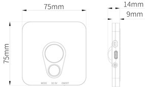 LED svítidlo Stanley, 1x LED 0,5w 3000-6000k, 3CCT, b, senzor pohybu
