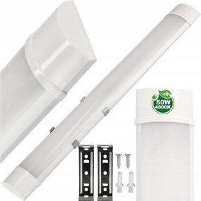 ECOLIGHT LED dílenské svítidlo 150cm - 230V - 50W - IP20 - neutrální bílá