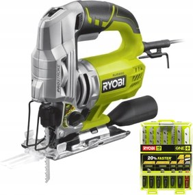 Ryobi Elektrická přímočará pila RJS850-K 600W sada pilových listů 10 ks