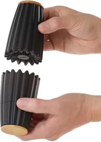 AdHoc MagTwo černá / Mlýnek na sůl a pepř / magnetický / keramický mle
