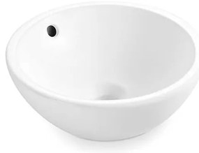 Bathco 4015 - Umyvadlo na desku CASTELLON pr. 35 cm porcelán/bílá