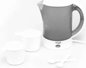 Adler AD 1268 šedá / Rychlovarná konvice / 600 W / 0.6 L