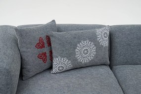 Hanah Home Rohová pohovka LINDEN levá šedá