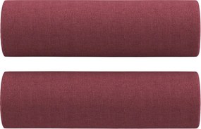 2dílná sedací souprava s polštáři vínová textil 3201622