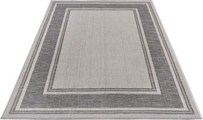Kusový koberec Clyde 105910 Cast Beige Grey – na von aj na doma, 190x290, šedá, chodba / predsieň, Hanse Home