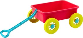 LEAN Toys Vozík na hračky do písku pastelově růžový