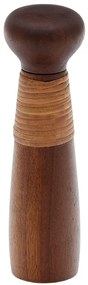 Hnědý dřevěný mlýnek na koření Kave Home Sardis 22,9 cm