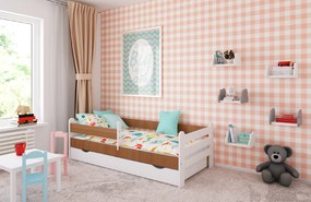 BabyBeds Dětská postel RYSIO Velikost postele: 160x80 cm, Barevné provedení: Olše, Úložný prostor: Ano, s úložným prostorem Bílá
