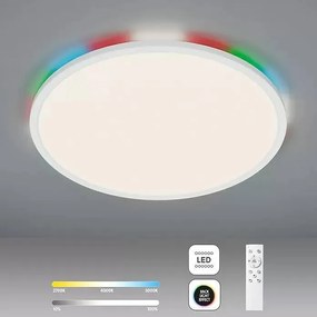 Brilliant Kulaté stropní LED svítidlo Tanida Brillant / 22 W / Ø 42 cm / teplá/studená bílá / bílá