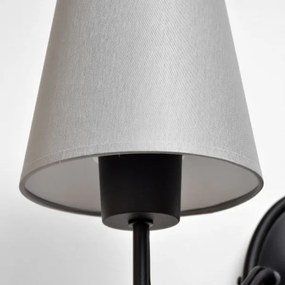 Nástěnná lampa MALBO 1xE27/15W/230V šedá/černá