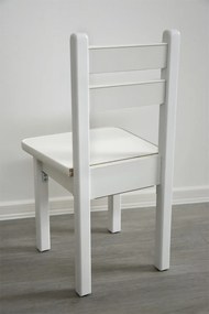 Vingo Dětský stolek a 2 židličky s přihrádkami - bílá