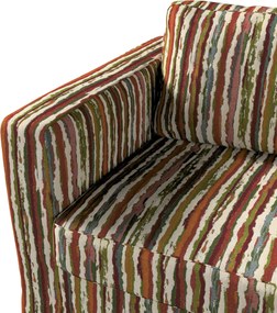 Potah na pohovku IKEA  Karlstad 3-místná, nerozkládací, dlouhý barva vícebarevná látka pletený vzor, vzorované