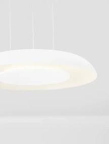 LED stmívatelný bílý moderní lustr Ormi