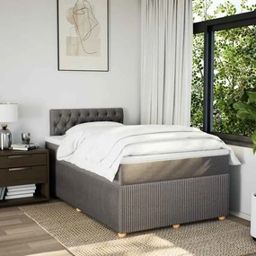 Box spring postel s matrací taupe 120x190 cm textil 3287406