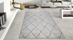 Vopi | Kusový koberec Troia 28263 95 grey - 140 x 200 cm