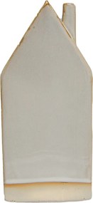 Béžový porcelánový domek s LED světýlky Chrie - 8*5*18 cm