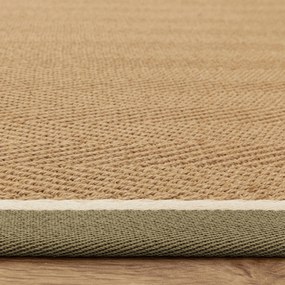 Tribeca Design Kusový koberec Woodkid Herringbone Khaki Rozměry: 68x240 cm