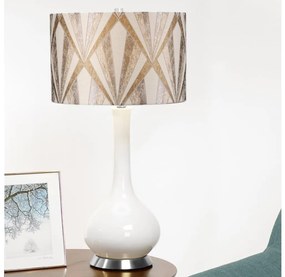 Elstead MILO-PN-TL-VOGSC - Stolní lampa MILO 1xE27/60W/230V šedá/hnědá