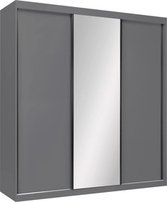 XXXLutz ŠATNÍ SKŘÍŇ S POSUVNÝMI DVEŘM, barvy grafitu, 200/215/59,5 cm P & B - Šatní skříně - 000885001508