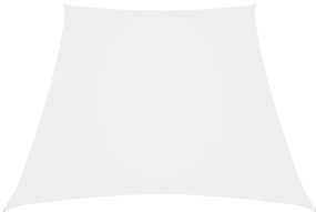 Stínící plachta oxfordská látka lichoběžníková 4/5 x 4 m bílá