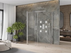 Mexen Omega 3-stěnový sprchový kout 110x100 cm, 8mm čiré sklo - chromový profil, 825-110-100-01-00-3S