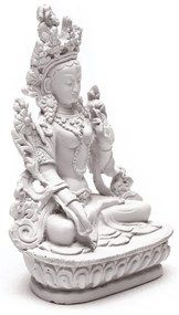 Milujeme Kameny Bílá Tara - žensky Buddha - bílá soška Feng shui